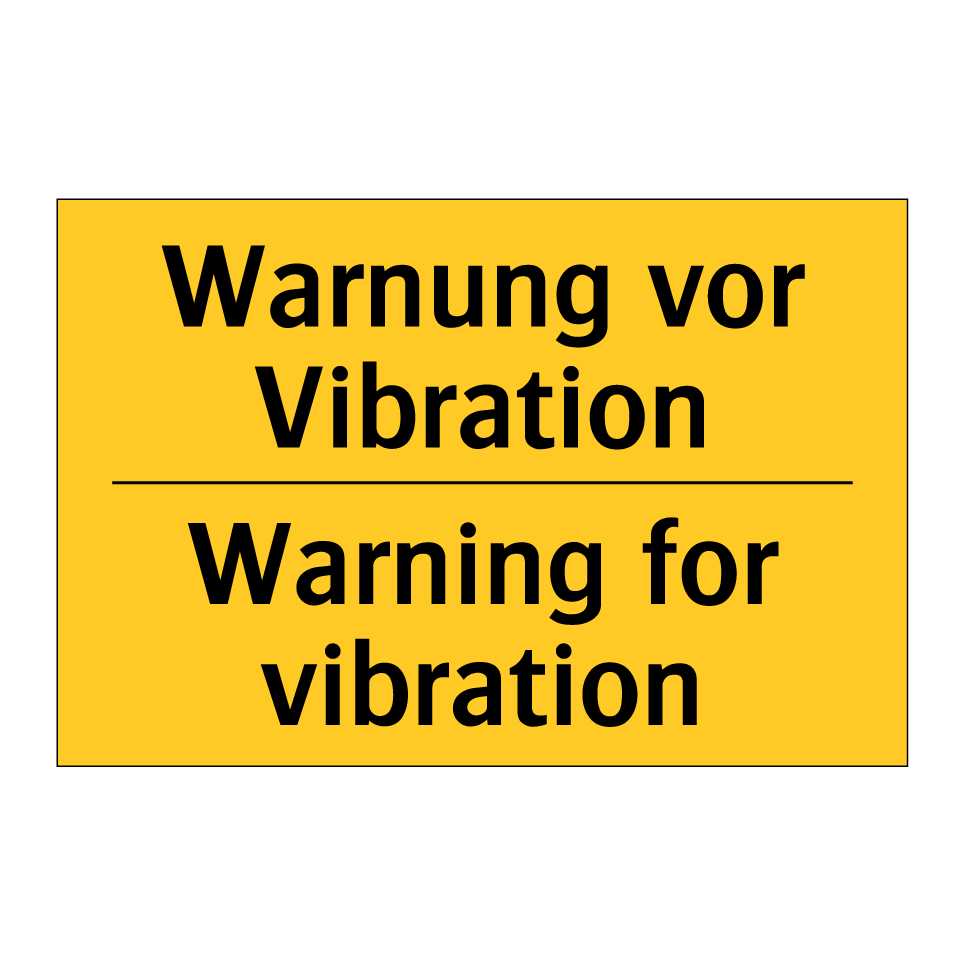 Kauf Warnung vor Vibration - Warning for vibration schild | SignOnline ...