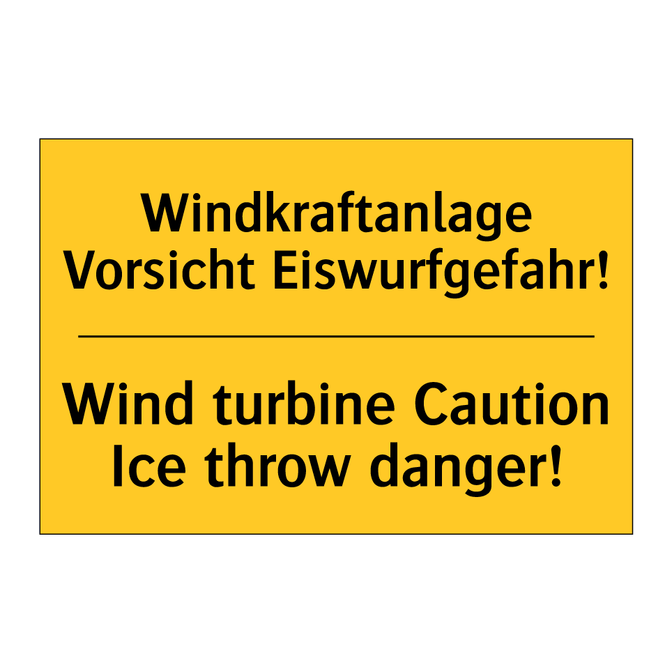 Kauf Windkraftanlage Vorsicht Eiswurfgefahr!/.../ - Wind turbine ...