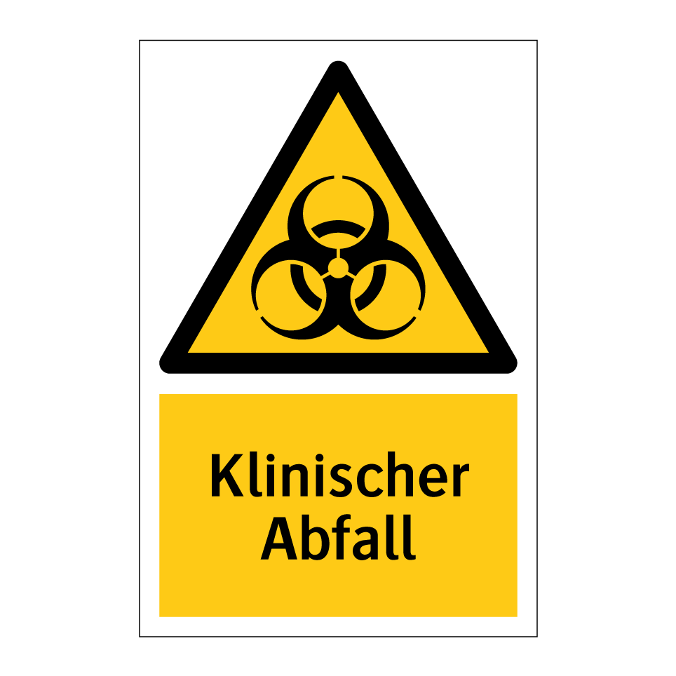 Kauf Klinischer Abfall schild | SignOnline | DE-W5331