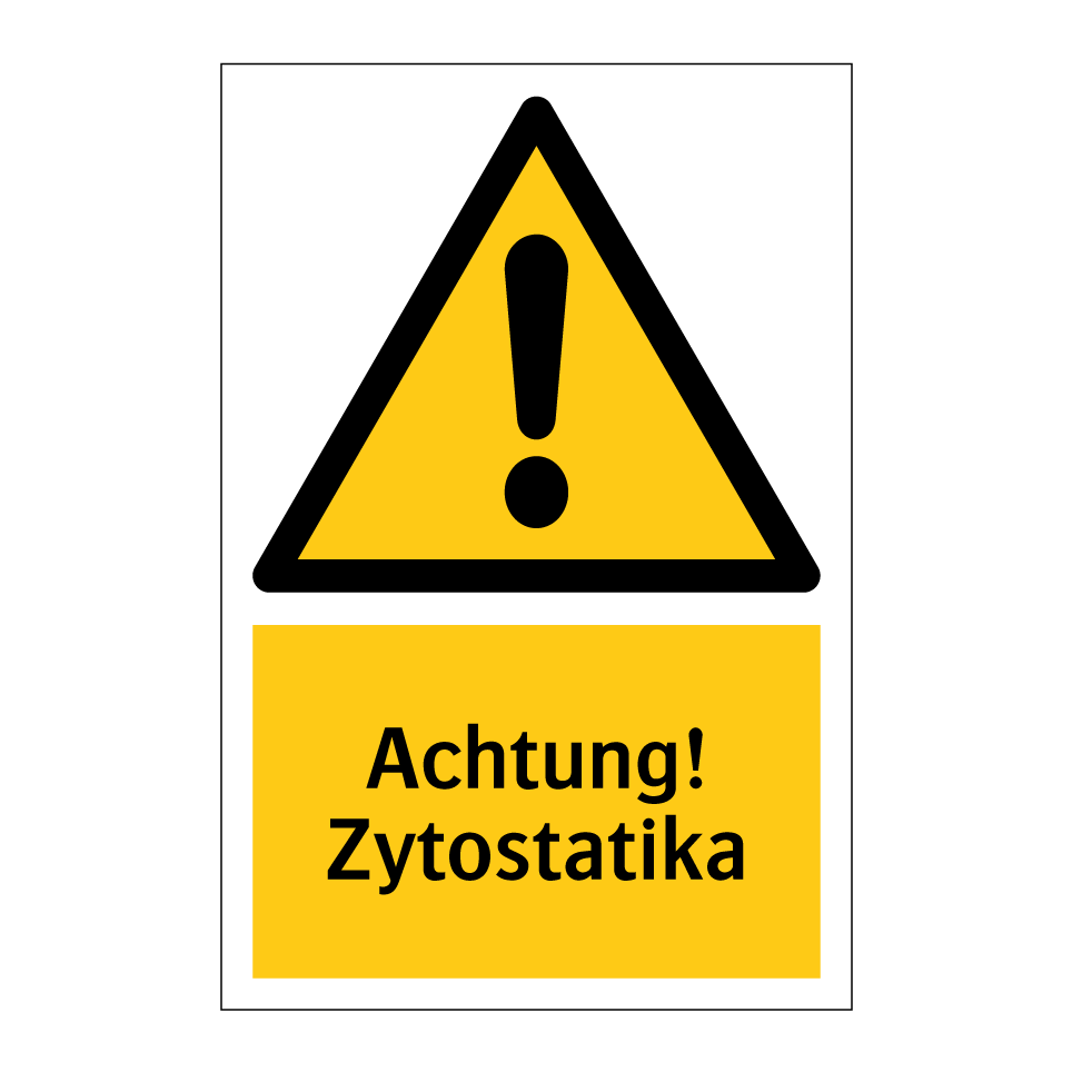 Kauf Achtung! Zytostatika schild | SignOnline | DE-W5510