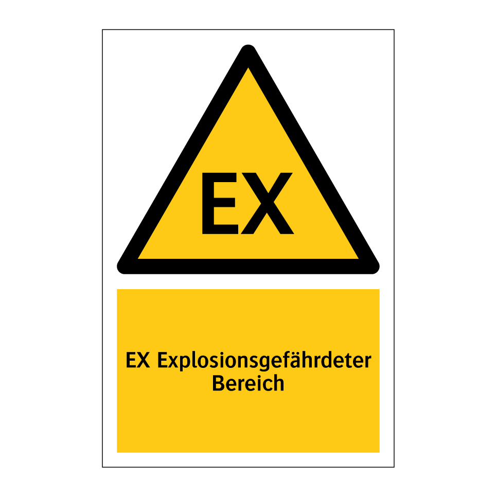 Kauf EX Explosionsgefährdeter Bereich schild | SignOnline | DE-W5629