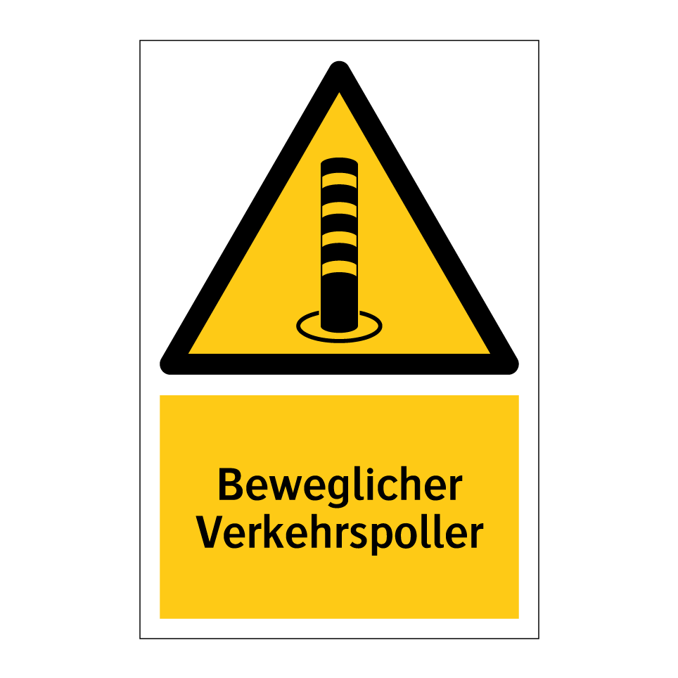 Kauf Beweglicher Verkehrspoller schild | SignOnline | DE-W5872