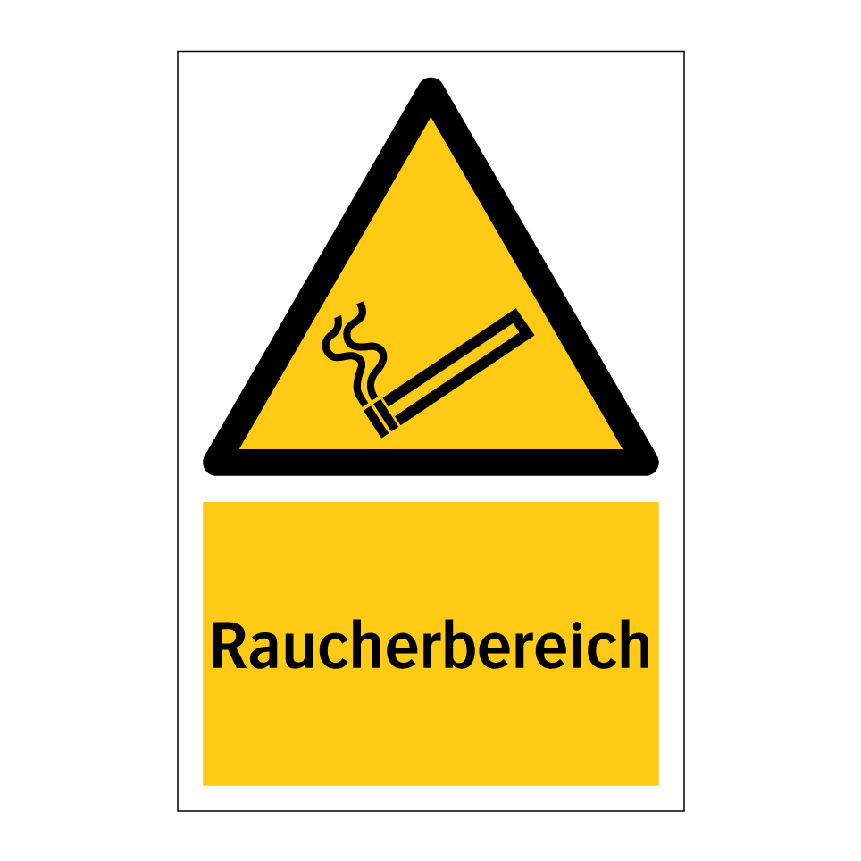 Kauf Raucherbereich schild | SignOnline | DE-W6071