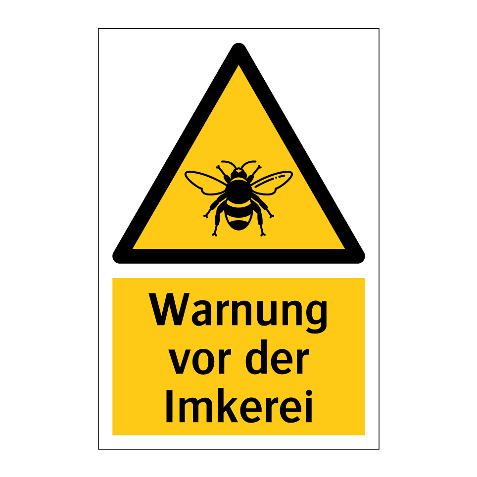 Kauf Warnung vor der Imkerei schild | SignOnline | DE-W6265