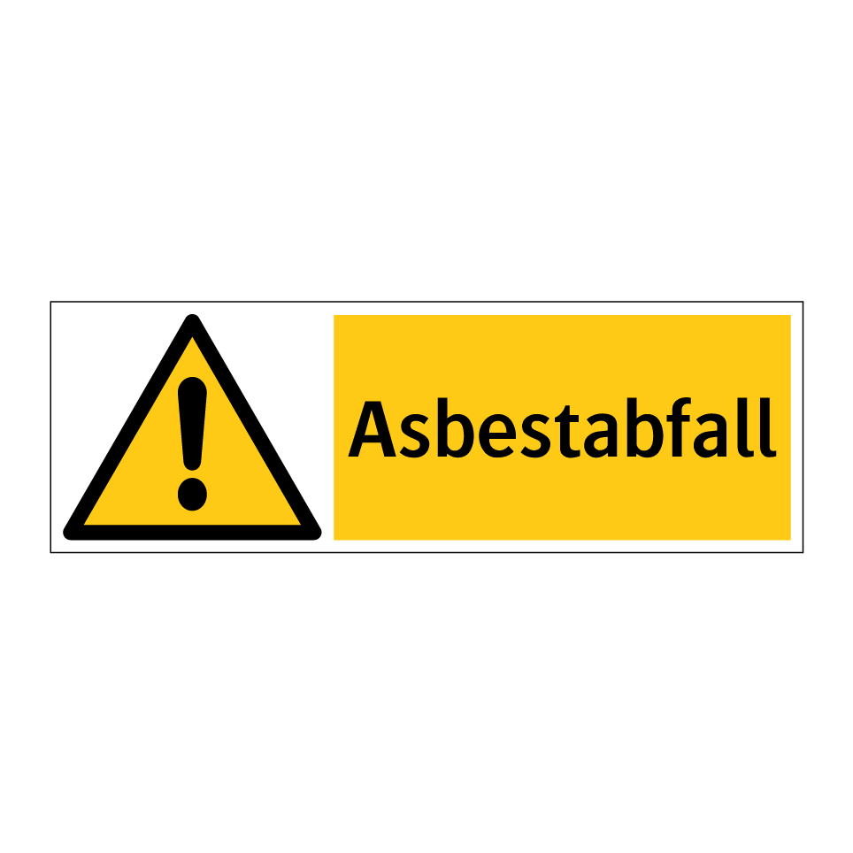 Kauf Asbestabfall schild | SignOnline | DE-W6767