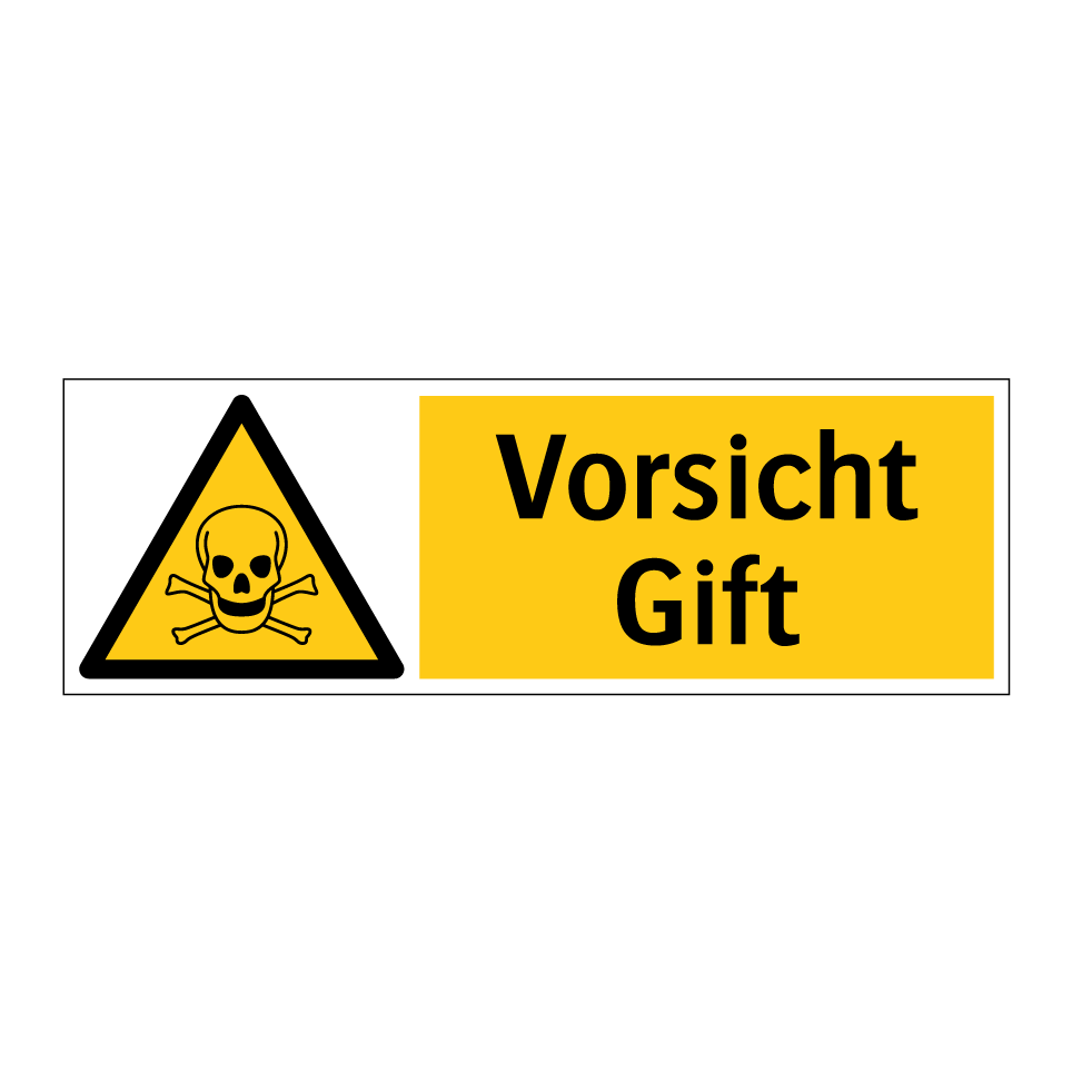 Kauf Vorsicht Gift schild | SignOnline | DE-W6916