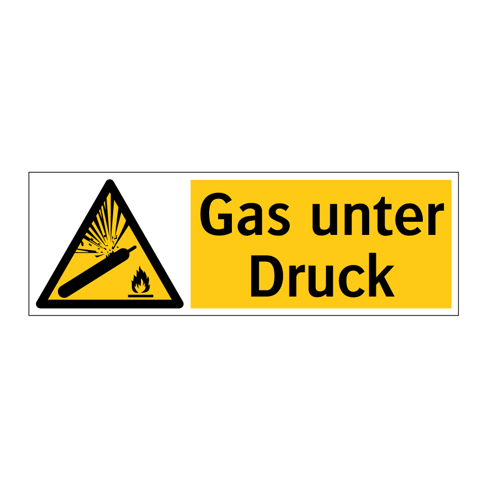 Kauf Gas unter Druck schild | SignOnline | DE-W7911